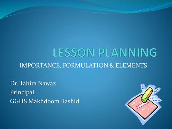 Steps to Make a Lesson Plan (Herbartian) | PPTX | Educational ...