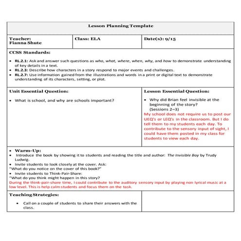 Lesson planning evaluation | PDF | Free Download