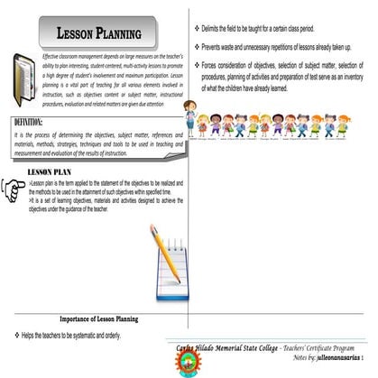 LESSON PLANNING | PPT