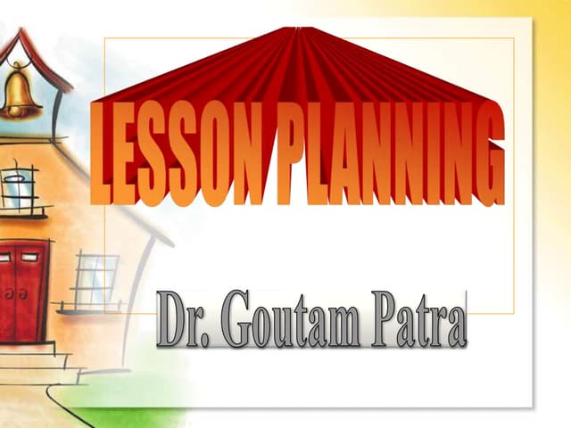 Part of the Lesson Plan | PPT