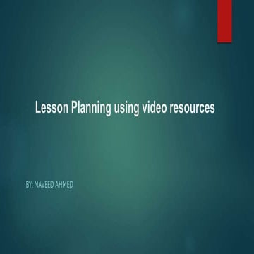 Lesson Planning using video resources.pptx