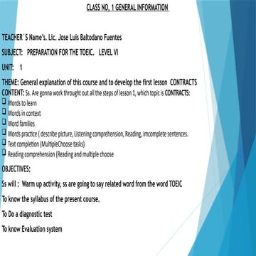 LESSON PLAN NO. 1 PREPARATION FOR THE TOEIC (1).pptx