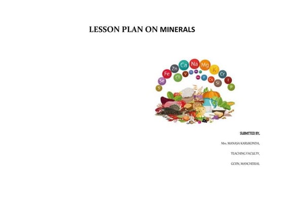 MINERALS. Biochemistry powerpoint presentation | PPT