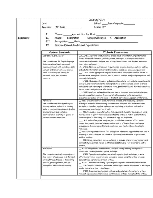 Effective Writing Communication Lesson Plan | DOCX