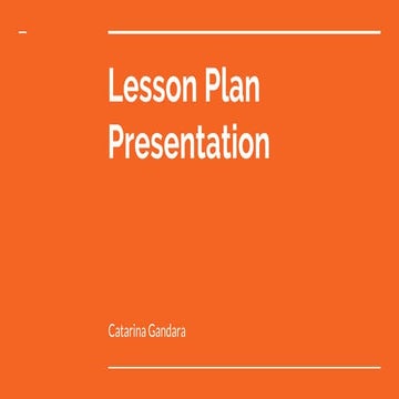 Lesson plan presentation edp 279 | PPT