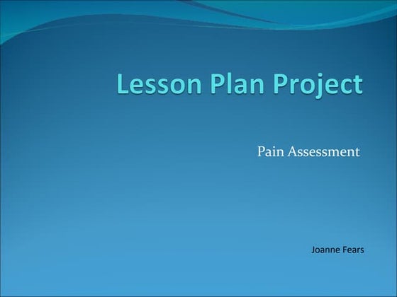 Pediatric pain assessment | PPT