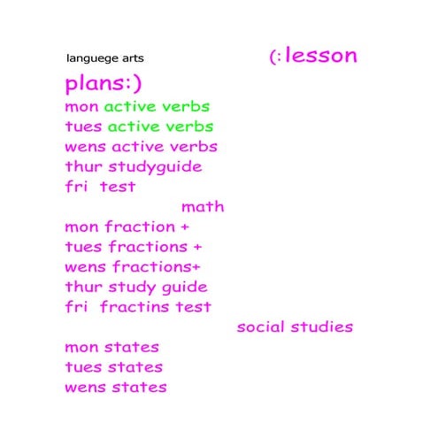 Lesson Plans 2 | RTF