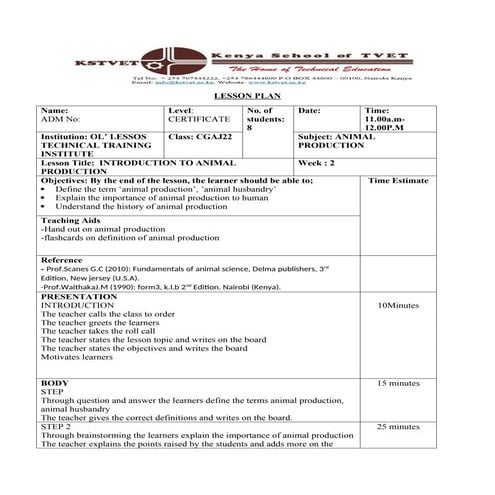 EDITED ANIMAL PRODUCTION (SWINE) SYLLABUS.docx