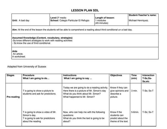111915 Lesson plan grid style | PPT