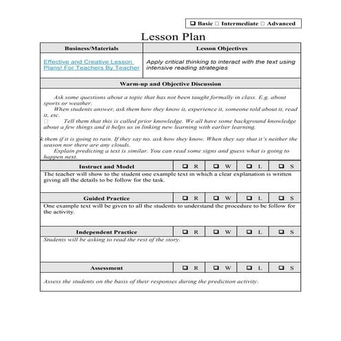 Lesson plan sended it to the peer to be check out | PDF