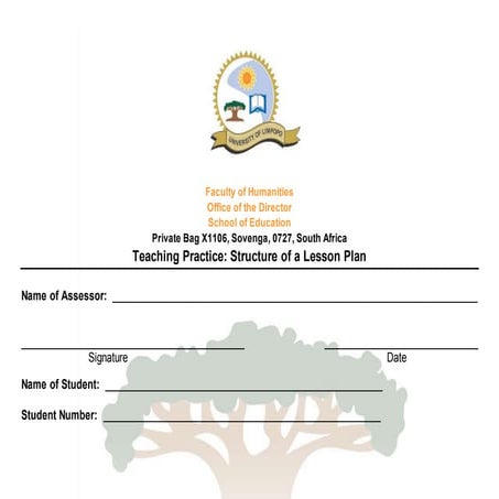 Lesson Plan SP & FET | DOCX