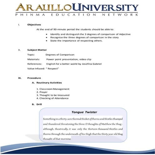 Semi- Detailed Lesson plan in Teaching of Literature | DOCX