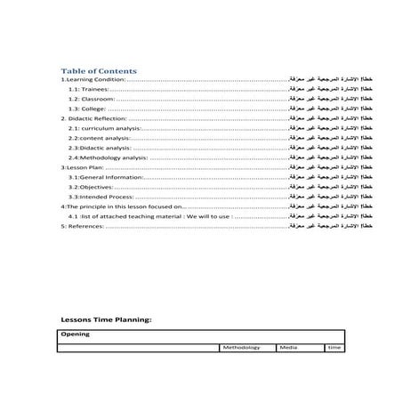 Lesson plan tttt | PDF