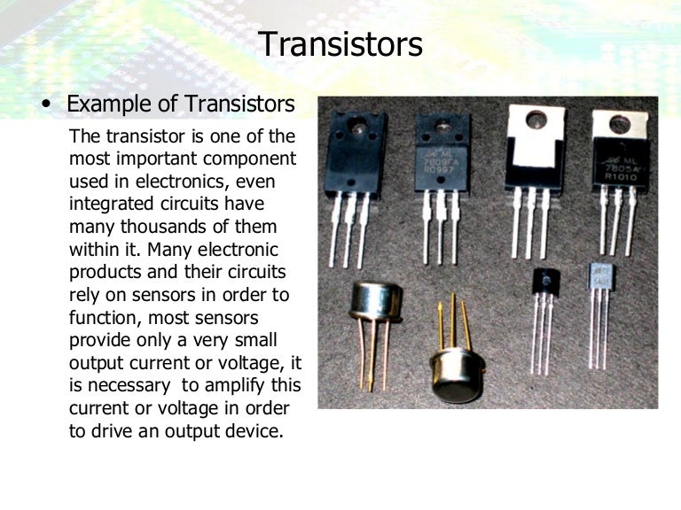 Define transistor and its types - jackright