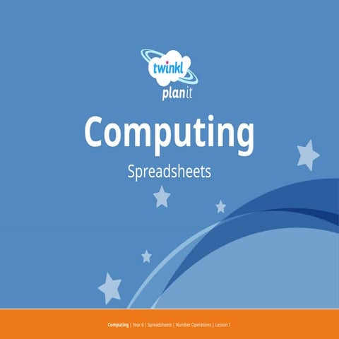 Year 6 Computing Lesson: Mastering Spreadsheets and Number Operations ...