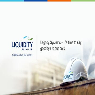 WSO2CON 2024 - Lessons from the Field: Legacy Platforms – It's Time to ...