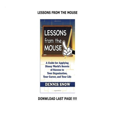 LESSONS FROM THE MOUSE | PDF
