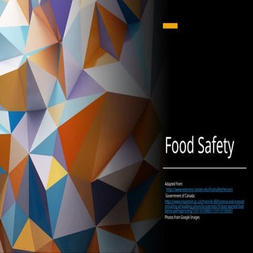 Food sanitation training | PDF
