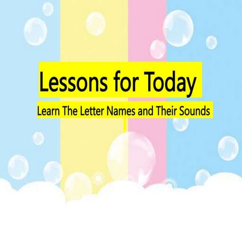 Learning the Alphabet and the sounds of the letters | PPTX