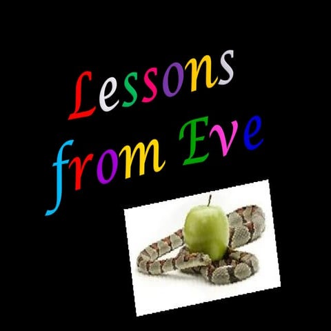 Lessons from Eve | PPT