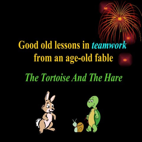 Lessons From Hare N Tortoise Story | PPT