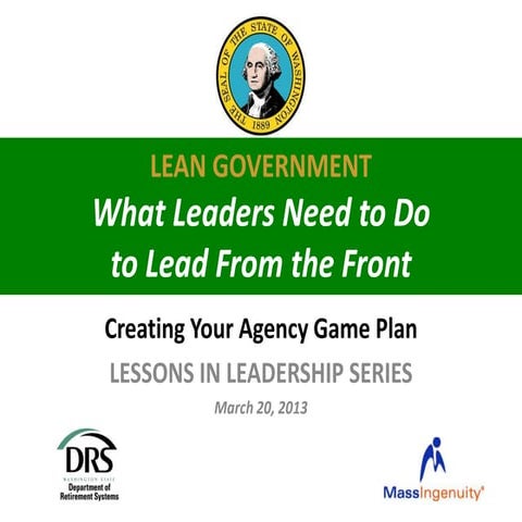 Lessons in leadership 031513 final | PPT