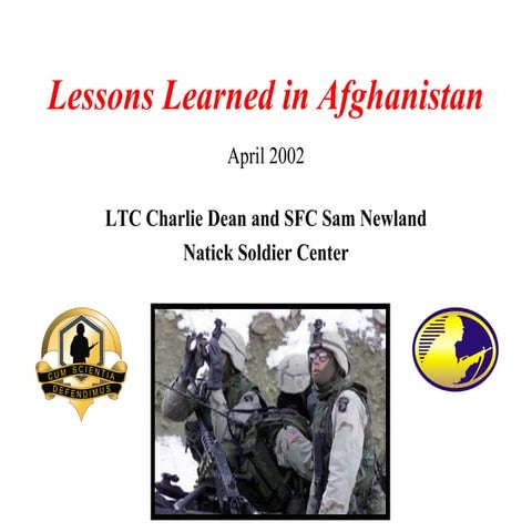 Lessons Learned in Afghanistan? | PPT