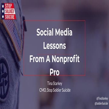 Tina Starkey - Social Media Lessons from a Nonprofit Pro, Social Fresh ...