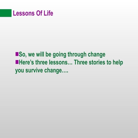 Lessons of Life | PPTX