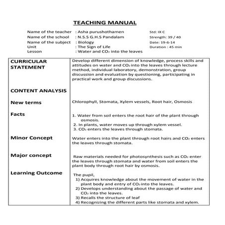 Lesson template | DOCX