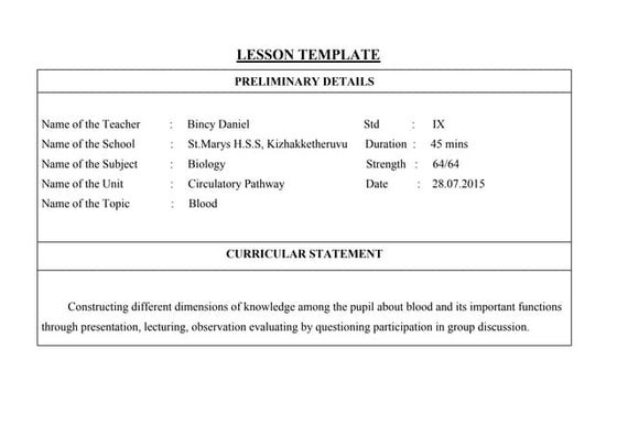 Innovative Lesson Plan | PPT