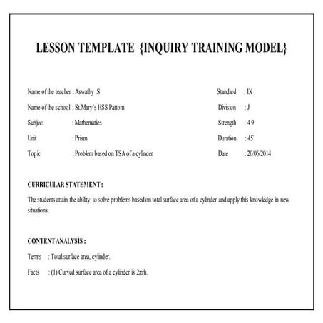 Lesson template | DOCX
