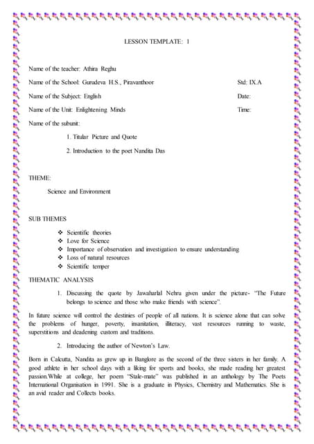 Lesson plan of plurals | DOCX