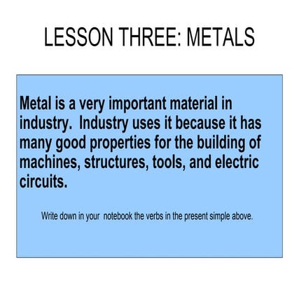 METALS | PPT | Geology | Science