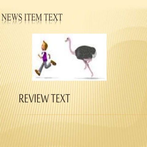 News item and Review | PPTX