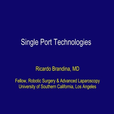 Single Port Technologies | PPT
