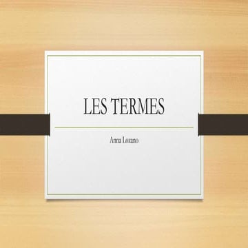 Les termes | PPTX