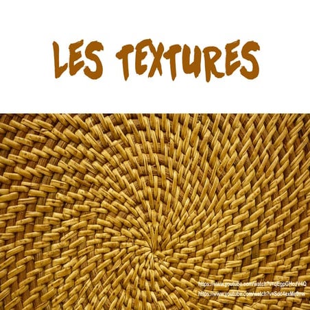 Les textures | PPT