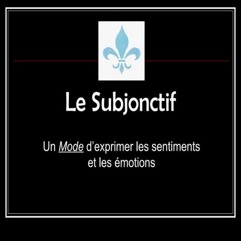 Emplois du subjonctif (B1+- B2) | PDF