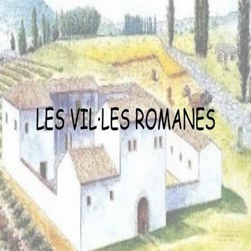 Les vil·les romanes | PPT