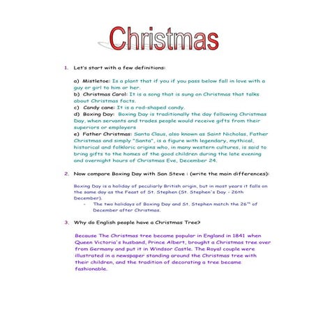 Christmas vocabulary | PPTX