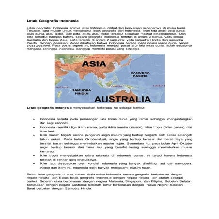 Letak geografis indonesia | PDF