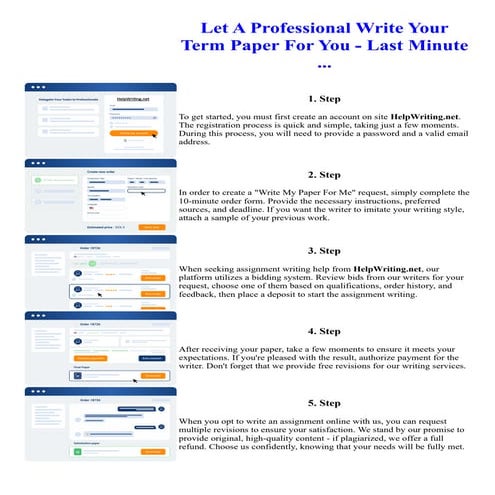 Let A Professional Write Your Term Paper For You - Last Minute | PDF