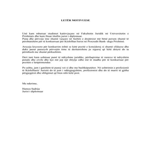 Leter motivuese | DOC