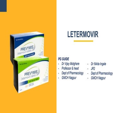 Letermovir drug review | PPTX