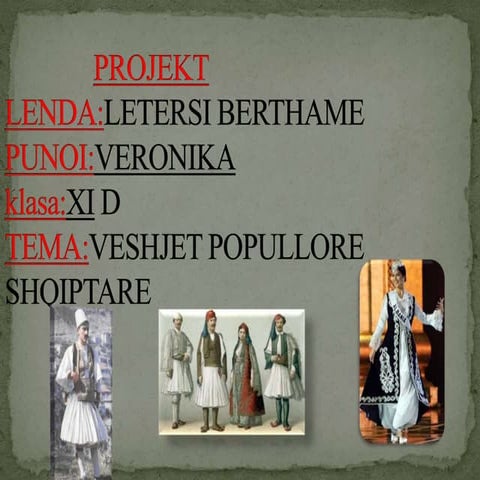 VESHJET POPULLORE SHQIPTARE | PPTX