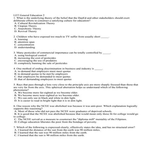 100 LET QUESTIONS WITH ANSWER AND RATIONALIZATION.docx