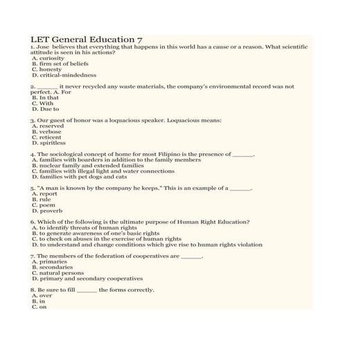 Let general education 7 | DOC