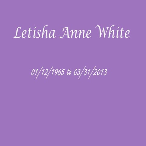 Letisha Anne White | PPTX