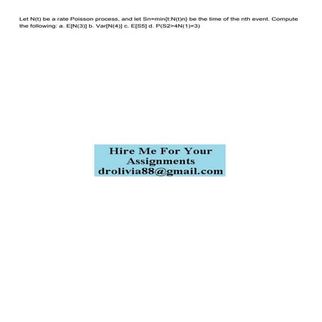 Let Nt be a rate Poisson process and let SnmintNtn.pdf